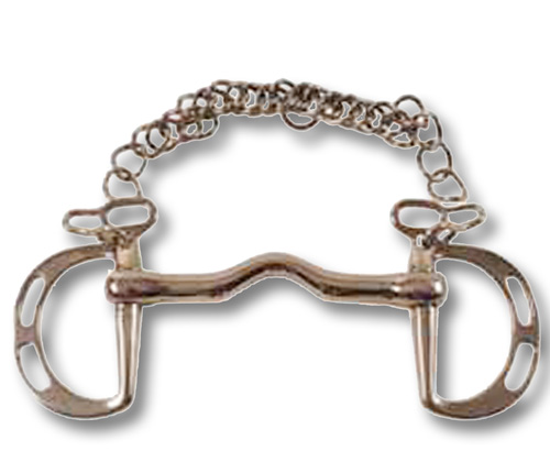 FULL STAINLESS STEEL KIMBERWICK BIT, PORT MOUTHPIECE - MySelleria